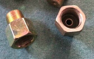 Fitting Metric M12X1 M12 M12X1.0 Female Inverted Flare to M10 M10X1 ...