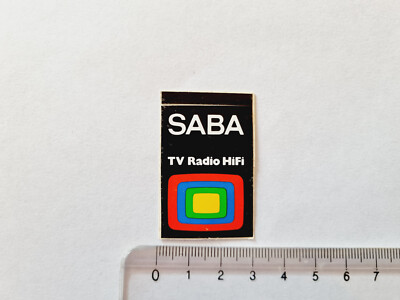 Adhesive Saba TV Radio Hifi Sticker Autocollant Aufkleber Vintage 80s ...
