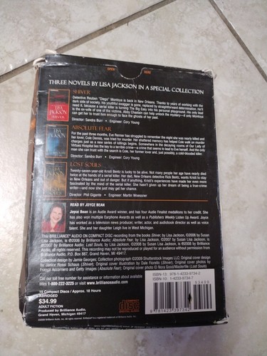 Lisa Jackson CD Collection : Shiver, Absolute Fear, Lost Souls by Lisa ...