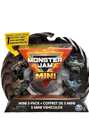 New Monster Jam Mini 5-Pack with 1 Mystery Mini ~ | eBay