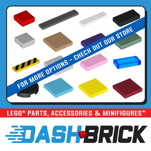 20 x Genuine LEGO® - Tiles 1 x 2 - Black - Part: 3069b - BRAND NEW ...