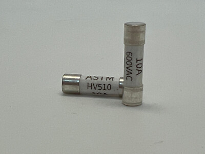 ASTM Ceramic Fuse HV510, 10A/600VAC, 5x20mm (2 pcs/pk) for Digital ...