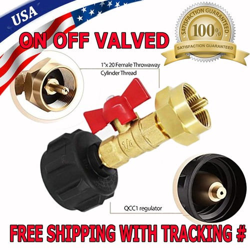 Propane Refill Adapter Lp Gas 1 Lb Cylinder Tank Coupler Bottles Heater ...