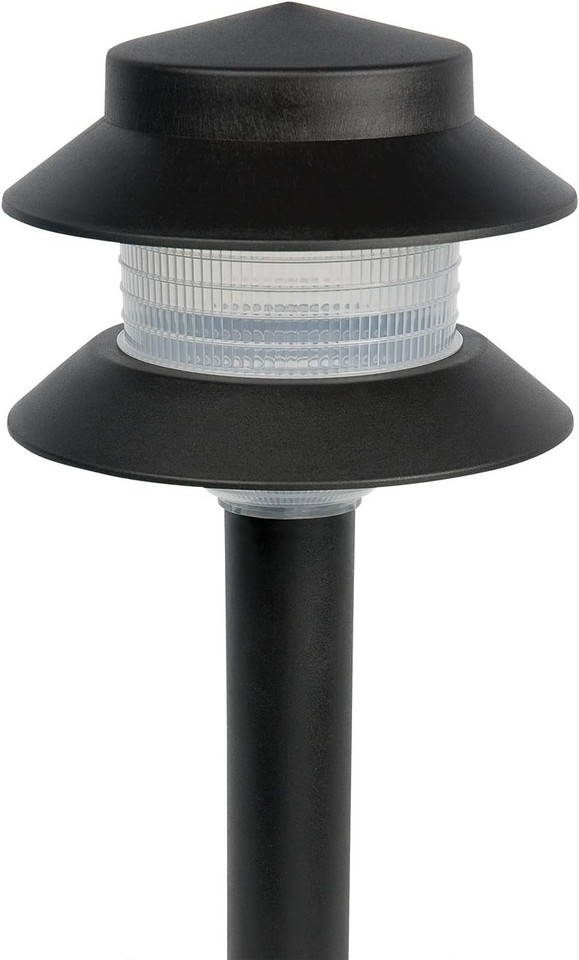 Black Low Voltage Landscape Lights (2-Tier) - Paradise Pathway Lights ...