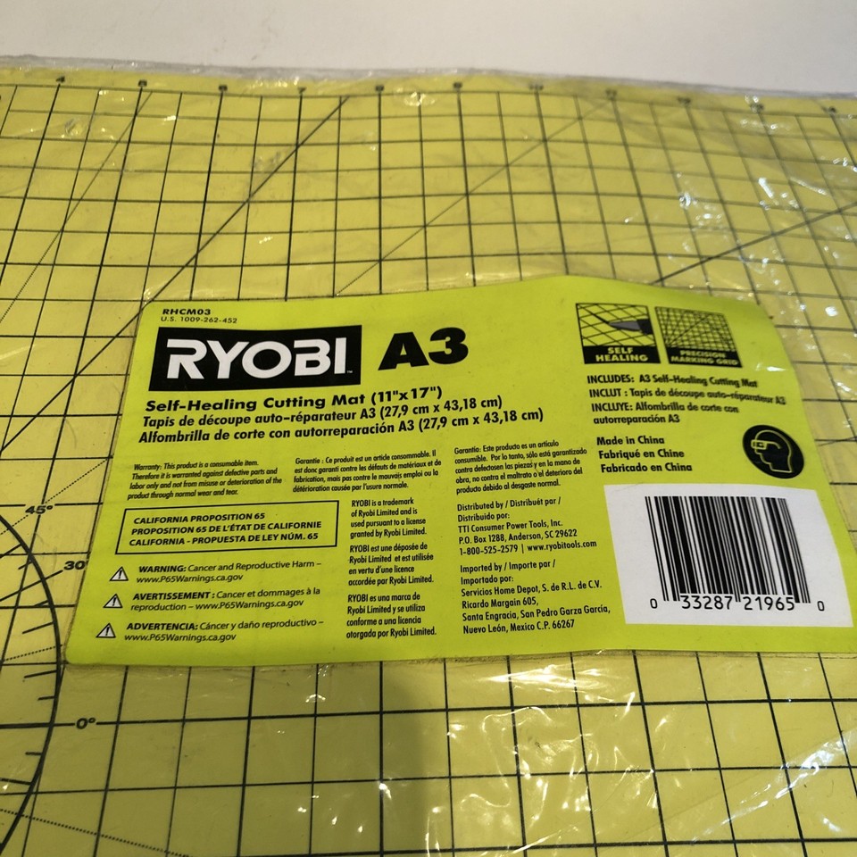 Ryobi A3 Self-Healing Cutting Mat 11”x17” | eBay
