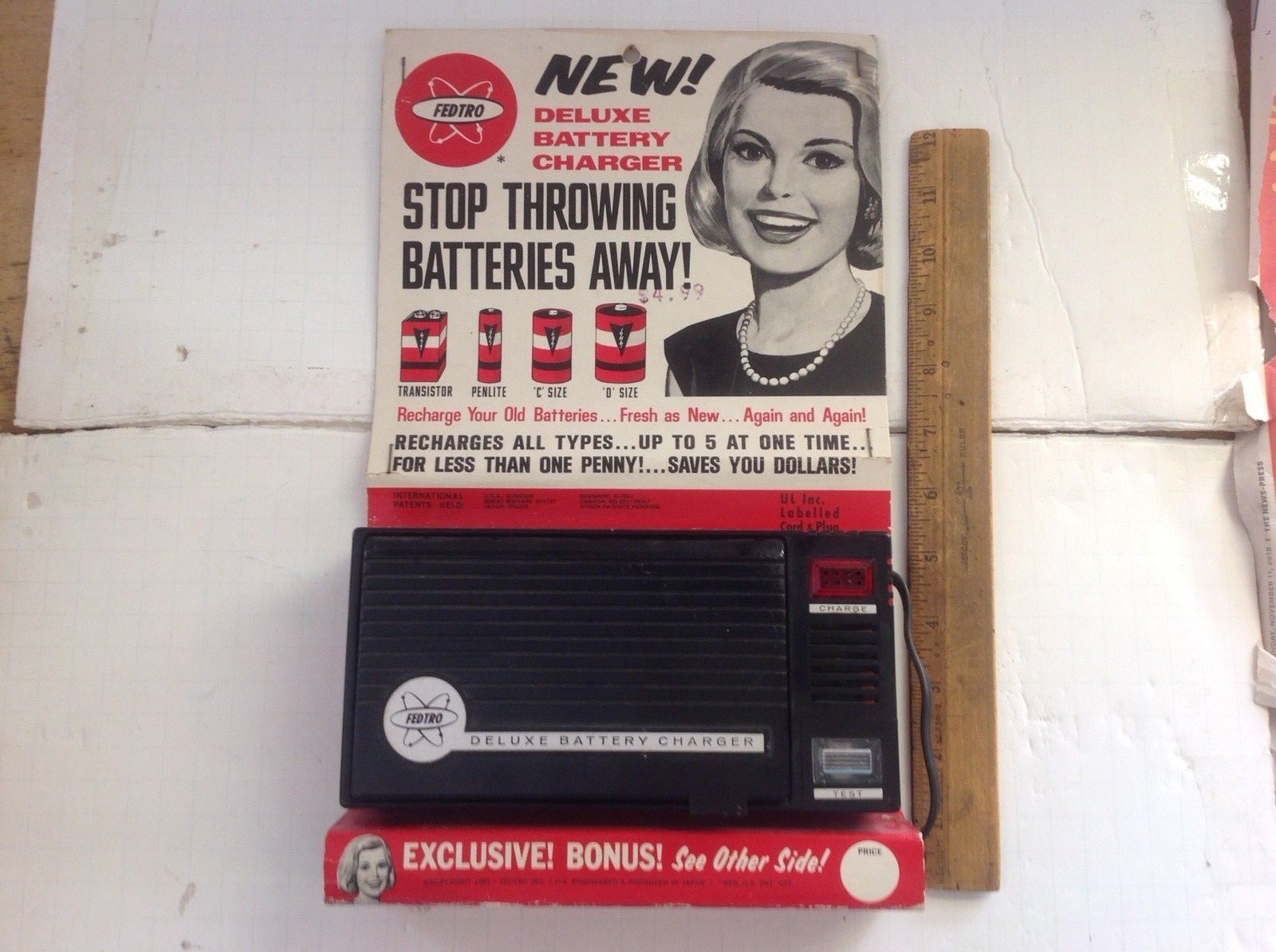 1965 FEDTRO Deluxe Battery Charger In Original Display | eBay