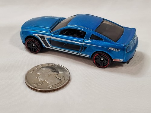 Hot Wheels Diecast 2010 Ford Mustang GT Car - 2009 Mattel - Blue -Loose ...
