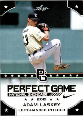 ADAM LASKEY 2015 LEAF "1ST EVER PRINTED" PERFECT GAME ROOKIE CARD #04 ...