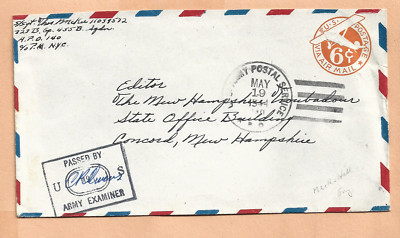 WORLD WAR II MILITARY MAIL APO 140 1944 455 B SQ CENSORED | eBay