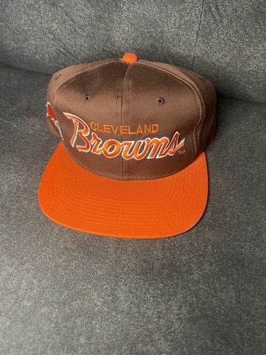 Vintage Cleveland Browns Script SnapBack Hat Sports Specialties NFL | eBay
