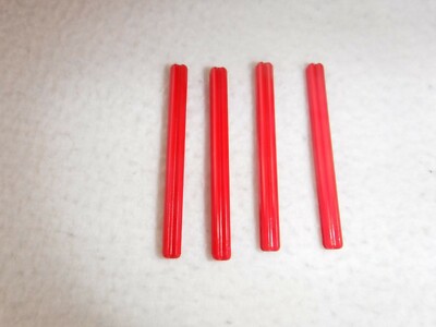4 x NEW LEGO TECHNIC AXLE 6 PART No : 6130002 RED | eBay UK