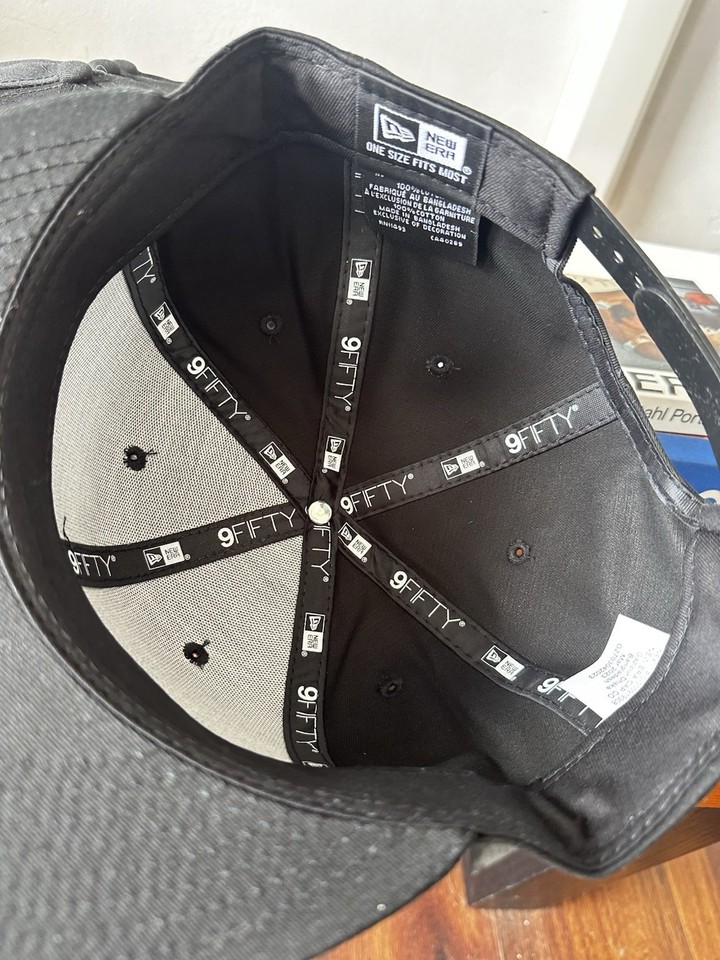 4 Black Blank New Era 9Fifty SnapBack Hats | eBay