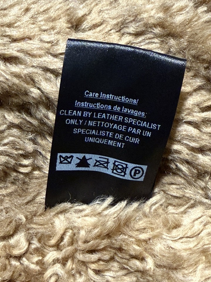 Schott NYC 545 Buffalo Leather Trucker Jacket Sheepskin Collar Large | eBay