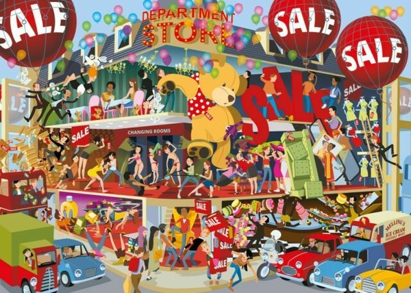 Gibsons Lifting the Lid Department Store Jigsaw Puzzle - 1000 Pieces ...