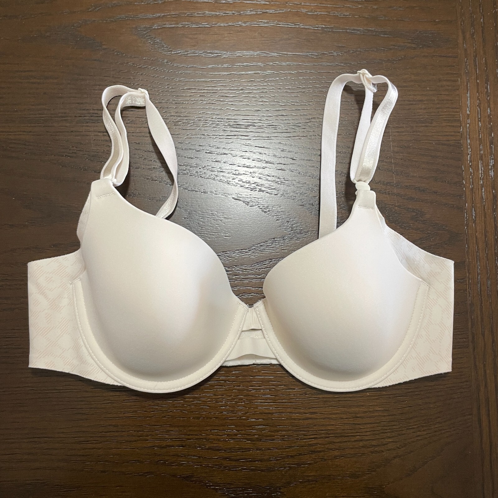 Warners No Side Effects Bra 34B Underwire Satin Padded Cups Back ...