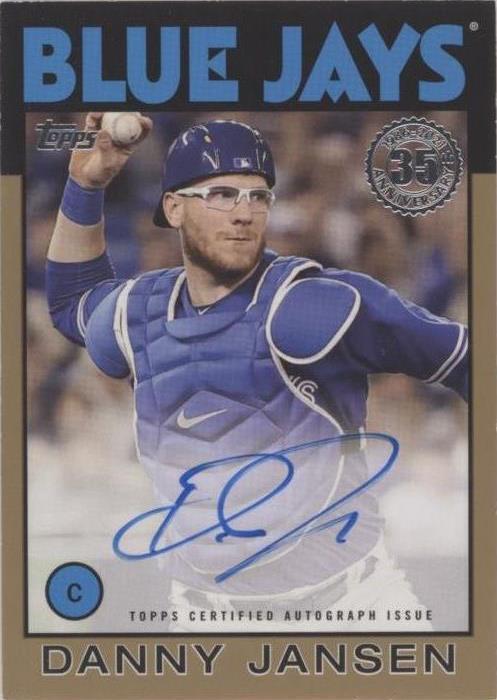 2021 Topps - 1986 Topps Baseball Autographs Series 2 Danny Jansen #86A ...