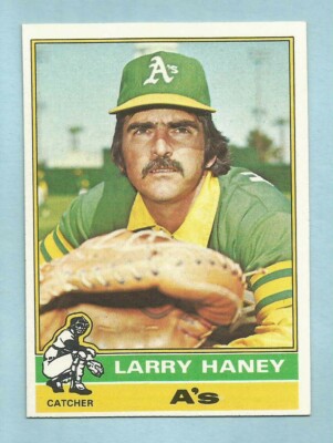 1976 Topps Baseball Larry Haney #446 Oakland Athletics NM/MT ** SET ...