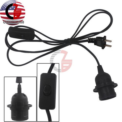 Light Lamp Cord Cable Extension Cord With E27 Light Bulb Socket On/Off ...