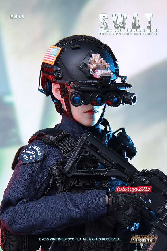 Mini times toys (M016) 1/6 Female Policewoman Uniform Combat Action ...
