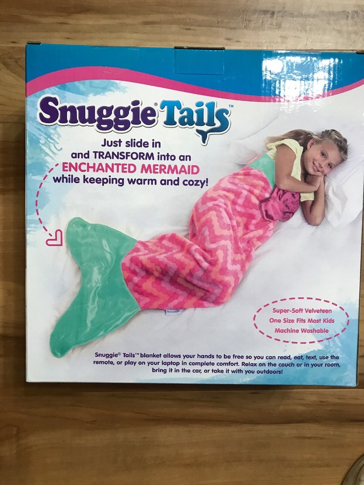 Snuggie Tails Blanket Pink Mermaid For Kids Super Soft Warm & Cozy New ...