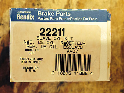 Bendix 22211 Clutch Master Cylinder Repair Kit Fits 1984-1992 S10 S15 ...