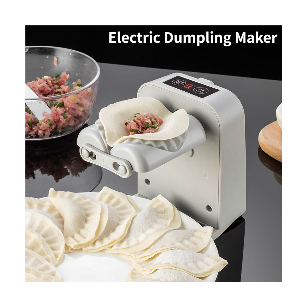 1X(Automatic Dumpling Mold Electric Dumplings Machine Home Pressing ...