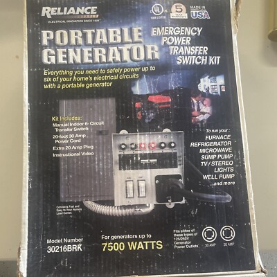 Transfer Switches - Reliance 30 Amp