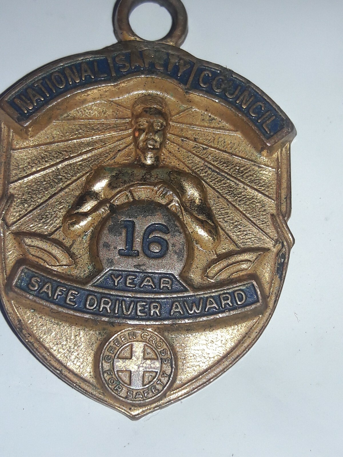 National Safety Council safe driving award 16 & 17 years pin 7/8 X 5/8 ...