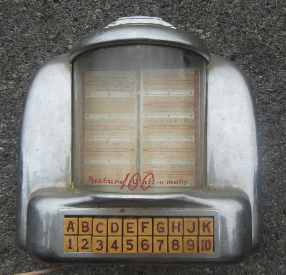 Vintage Antique Seeburg 100 Wall-o-matic Diner Juke Box Selector | eBay