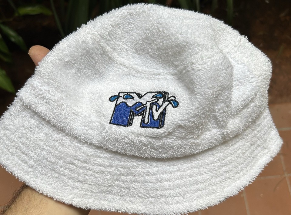 MTV Bucket Hat White New | eBay