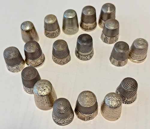 STERLING THIMBLES LOT OF 18 BEST OF THIMBLES BAG 6 | eBay