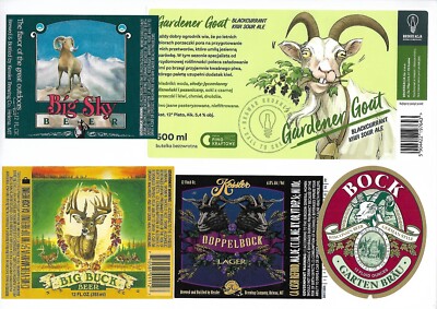 ANIMALS - beer labels set @ 73 bock | eBay
