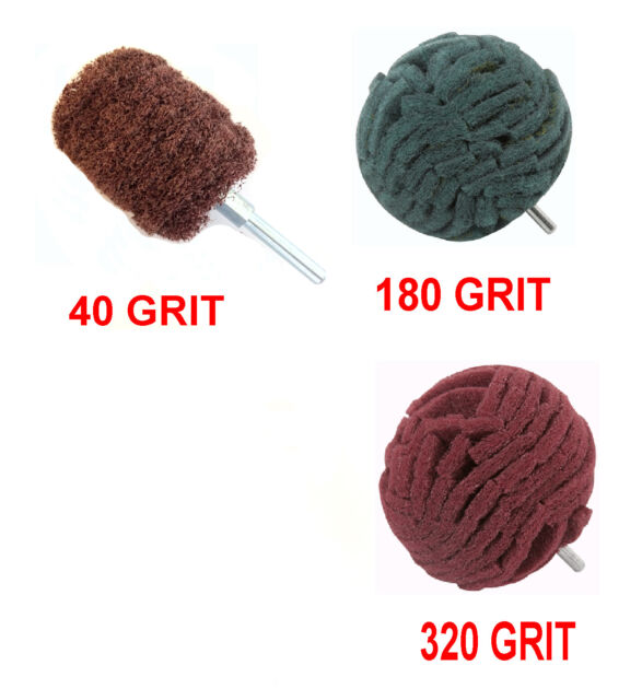 2" 50mm Abrasive Scotch Polishing Brite Scuff Sand Balls Set 40,180 ...