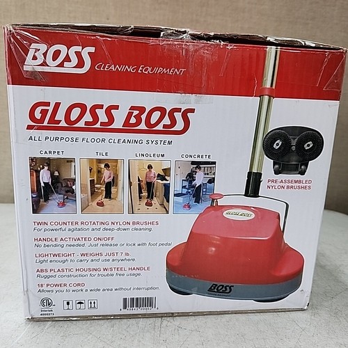 Boss Cleaning Equipment Gloss Boss Mini Floor Scrubber and Polisher ...