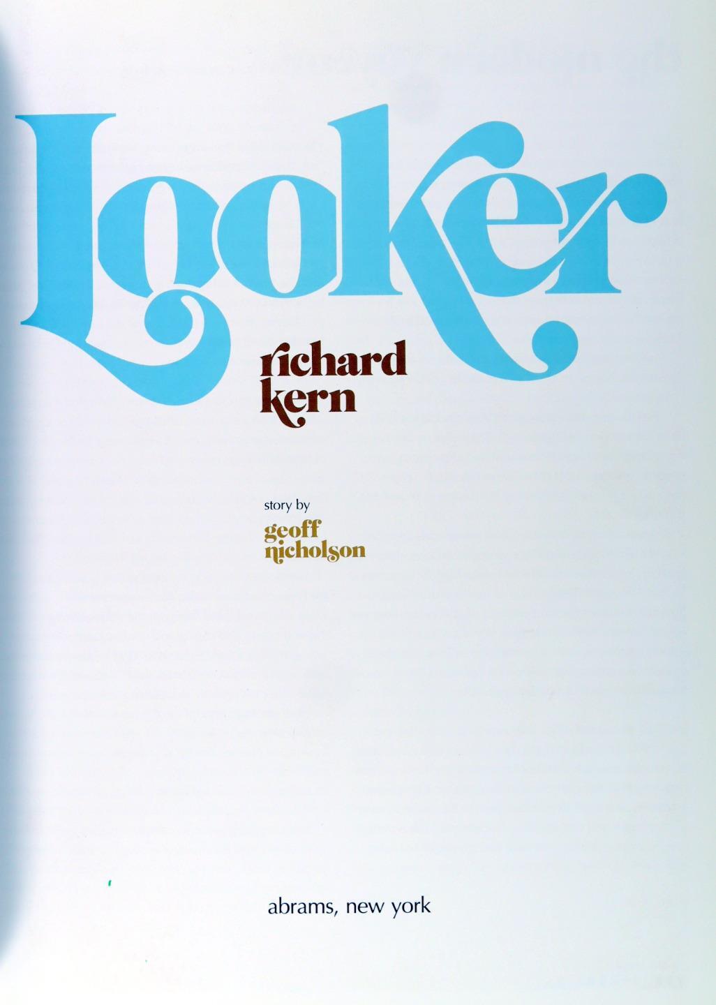 Richard Kern Geoff Nicholson 1st Ed 2008 Looker Erotic Sensual ...