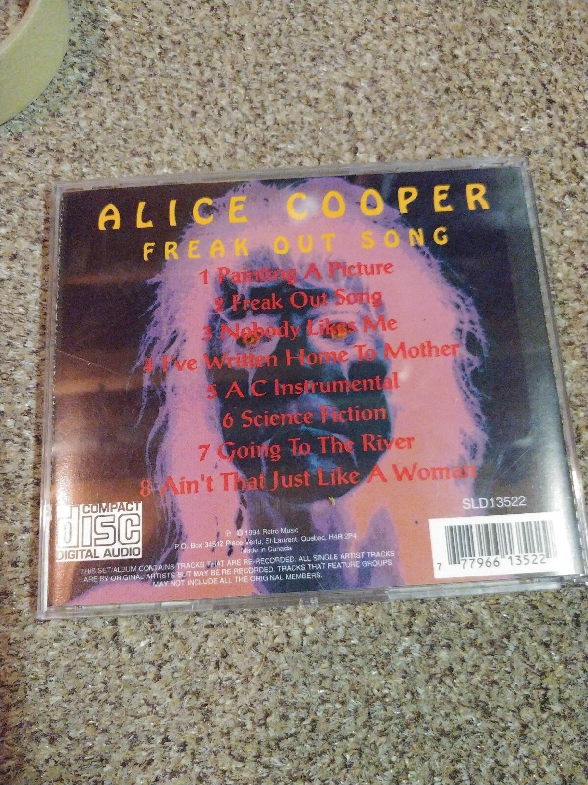 ALICE COOPER - Freak Out Song - CD - Original Recording Reissued ...