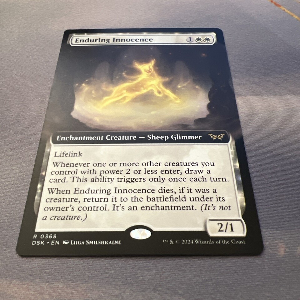 Enduring Innocence MINT Extended Art 0368 Duskmourn DSK MTG Rare ...