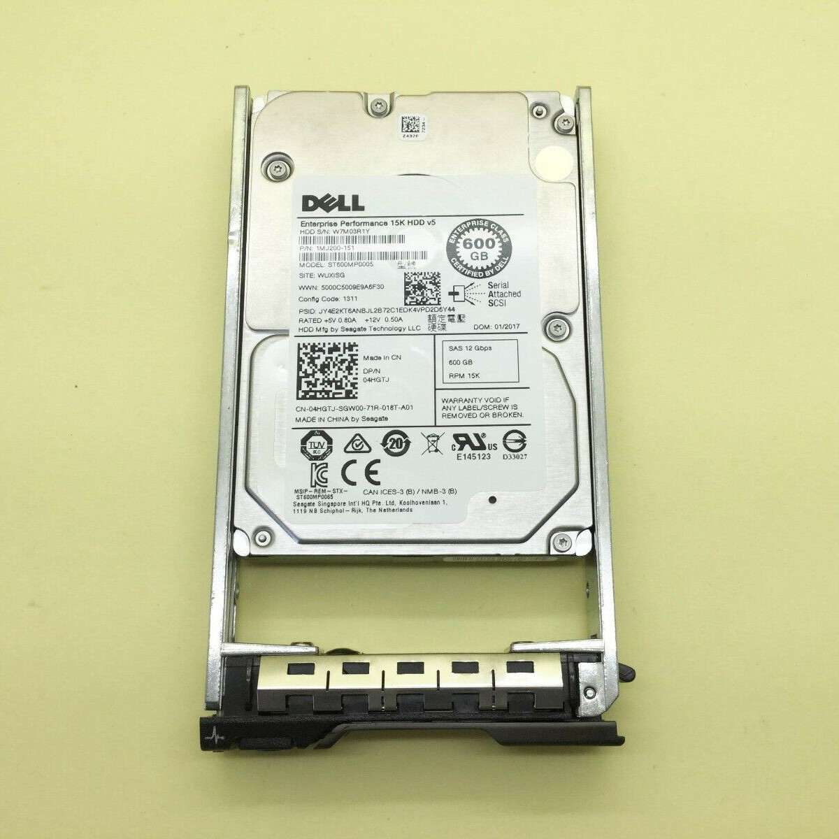 Dell ST600MP0005 4HGTJ 600GB 15000RPM 2.5 in SAS 12Gbps HDD Hard Drive ...