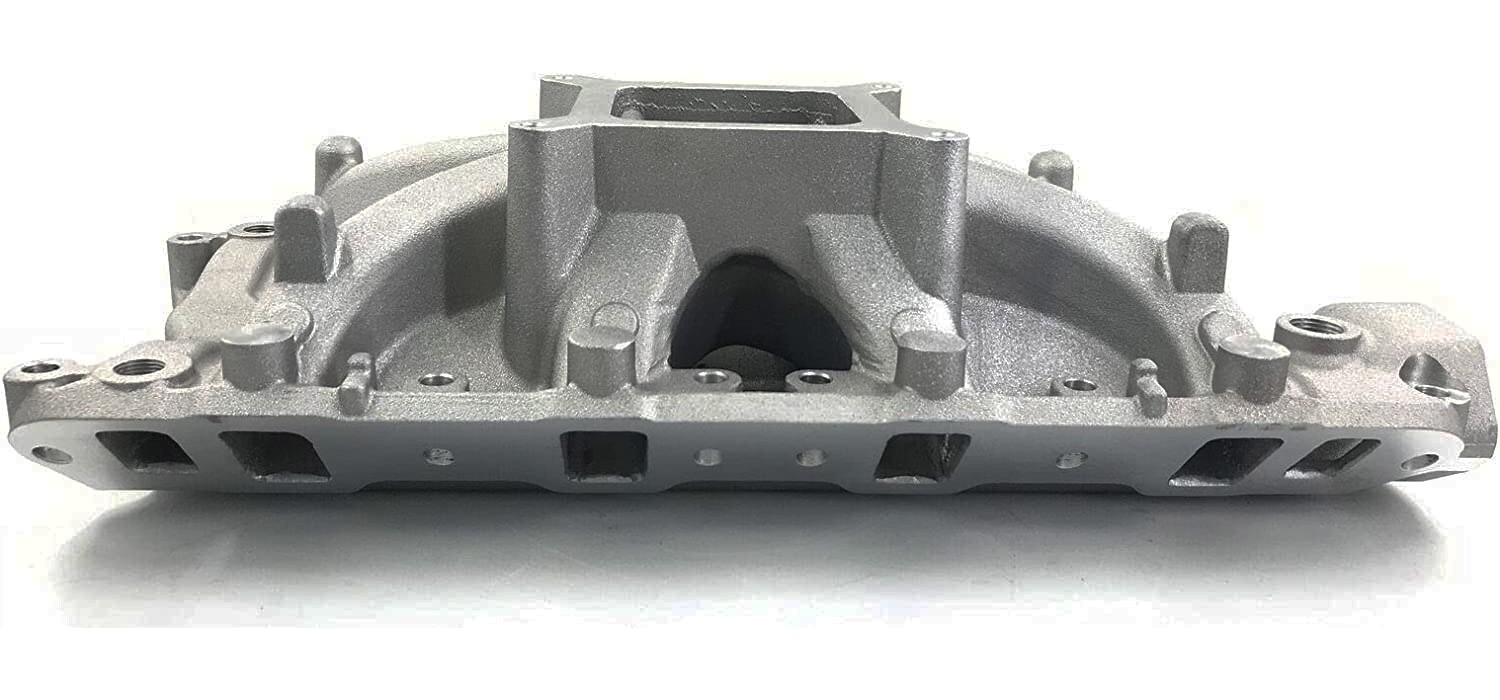 Satin Aluminum Air Gap Single Plane Intake Manifold For SBF Ford 351W ...