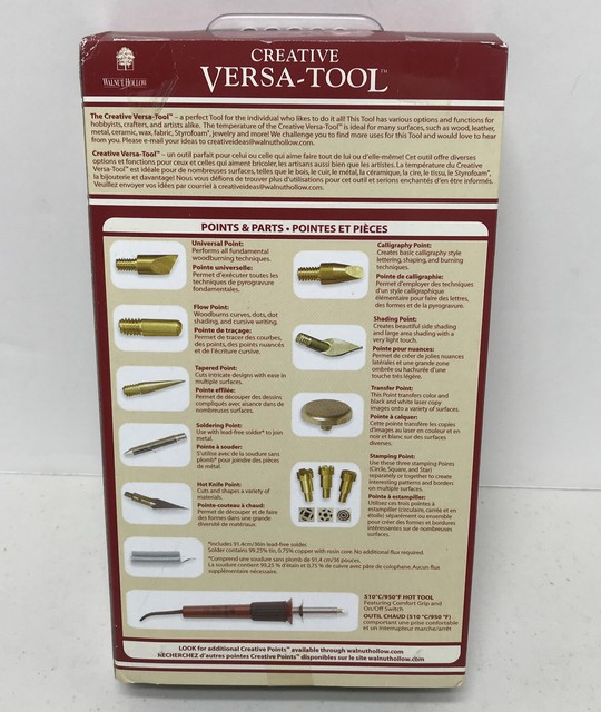 Walnut Hollow Creative Versa-tool 23906 W Tips11 Tips Craft Woodburn ...