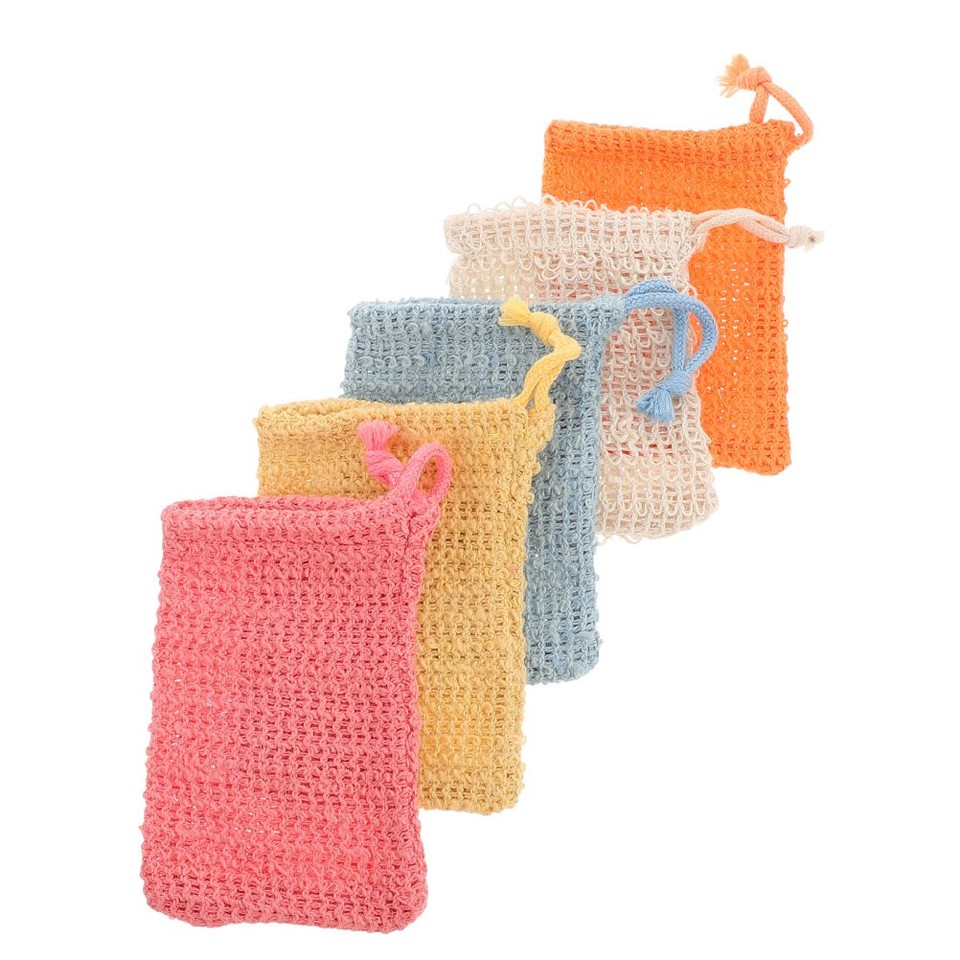 5 Pcs Convenient Soap Pouch Body Exfoliator Scrubber Exfoliating Pocket ...