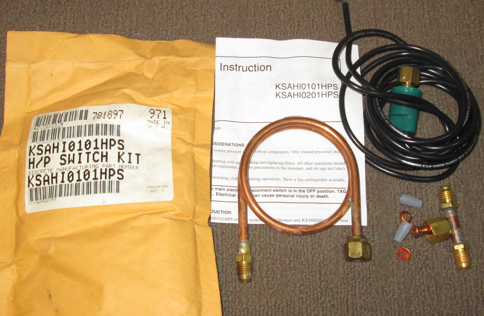 Carrier KSAHI0101HPS High Pressure Switch Kit | eBay