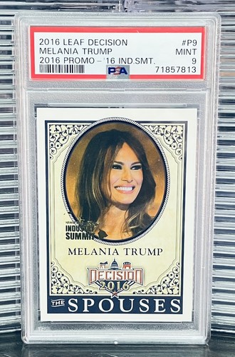 Melania Trump 2016 Leaf Decision Hawaii Summit PROMO SP Card PSA 9 MINT ...