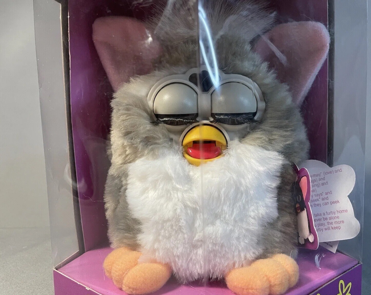 Vintage FURBY Gray Grey 1998 Tiger Electronics RARE HTF • Banned Toy In ...