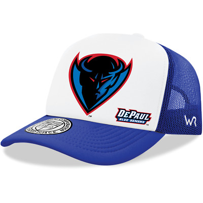DePaul University Blue Demons Trucker Mesh Snapback Jumbo Cap | eBay