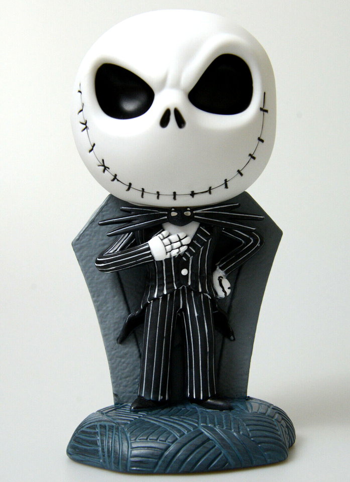 Disney Jack Skellington Tombstone Coin Piggy Bank Figural Pvc ...