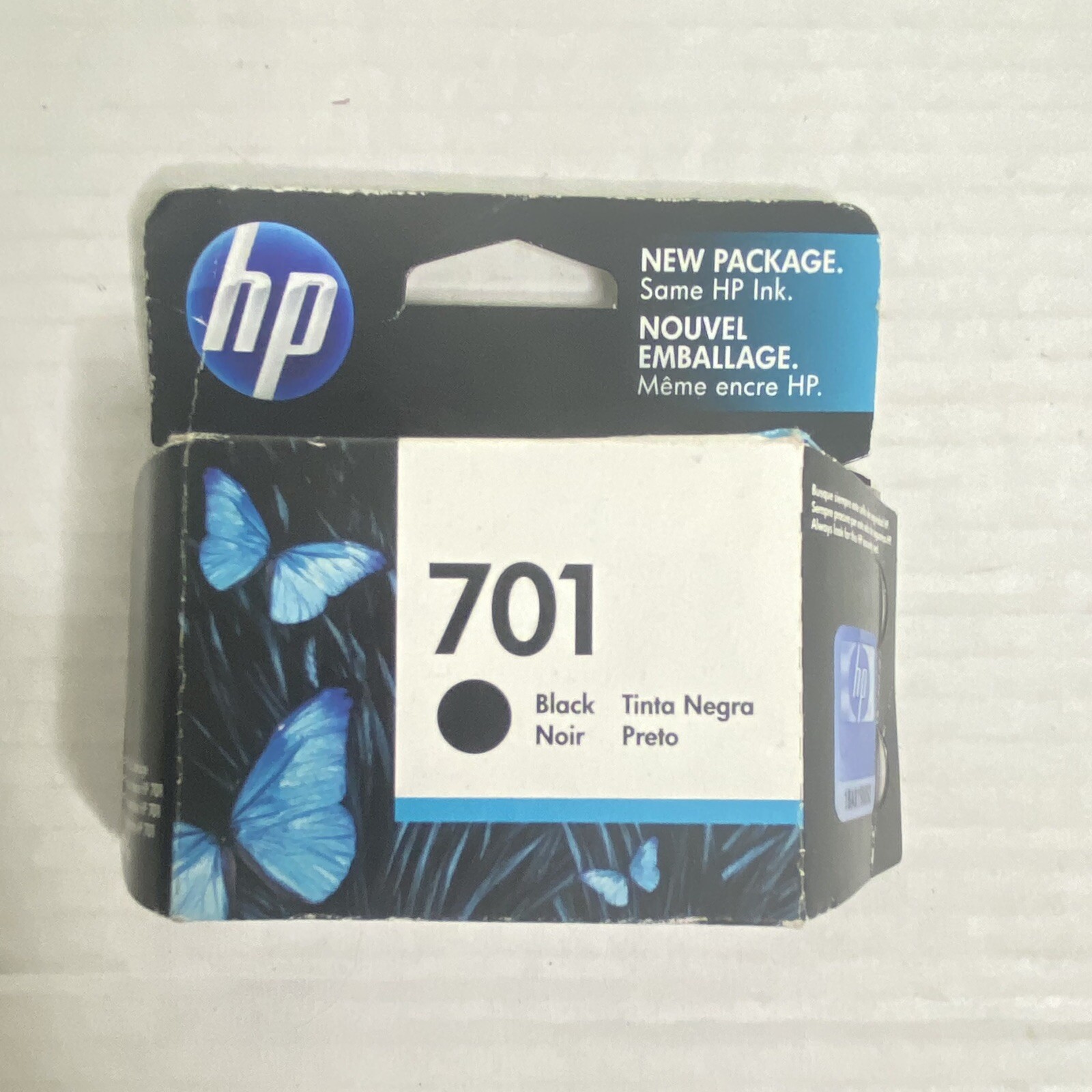 HP 701 Ink Cartridge Black CC635A Fax 640 650 New & Factory Sealed 2013 ...