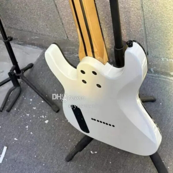 Electric Guitar White 8 Strings Mahogany Wood Body Rosewood Fingerboard ...