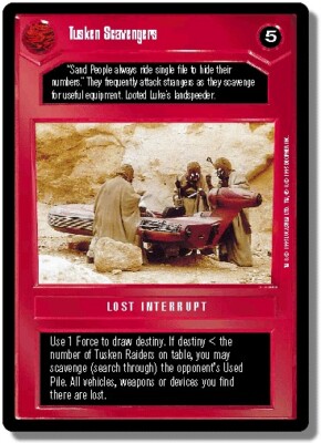 SWCCG: Tusken Scavengers [Ungraded] Premiere SW Star Wars CCG Decipher ...