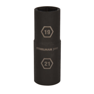 STEELMAN PRO 1/2 in. Drive 19mm x 21mm 6-PT Thin Wall Impact Flip Socket, 79400 | eBay